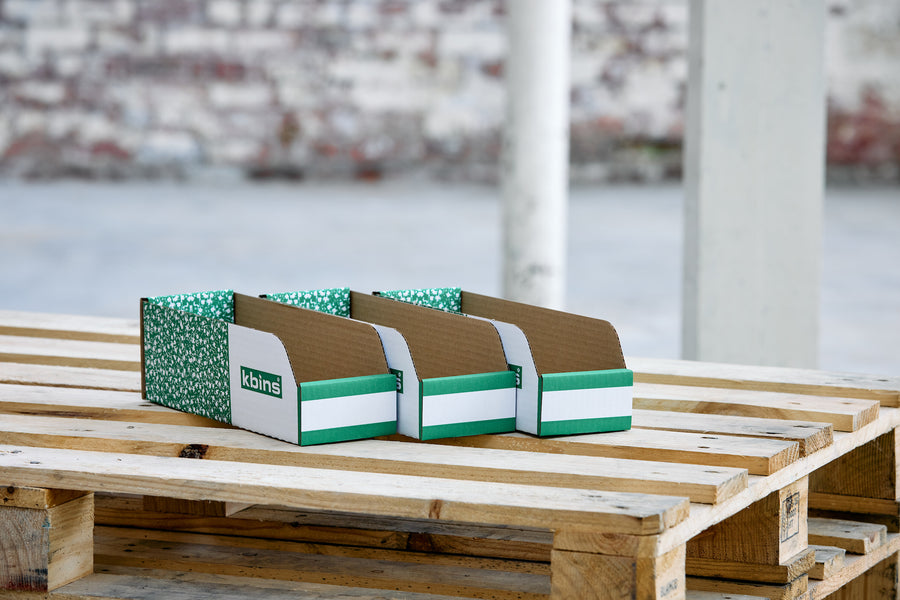 A Range - 100mm High Storage Bins | Sustainable Corrugated Cardboard ...